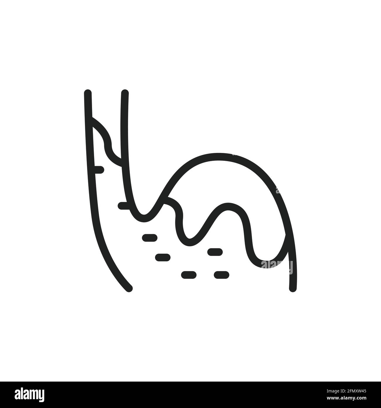 Acid reflux disease concept Stock Vector Images - Alamy