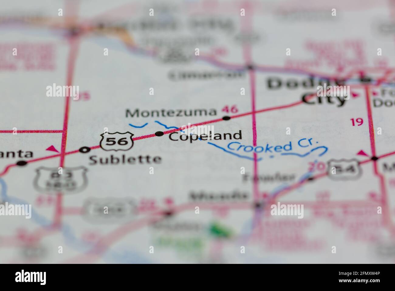 Copeland kansas map hi-res stock photography and images - Alamy