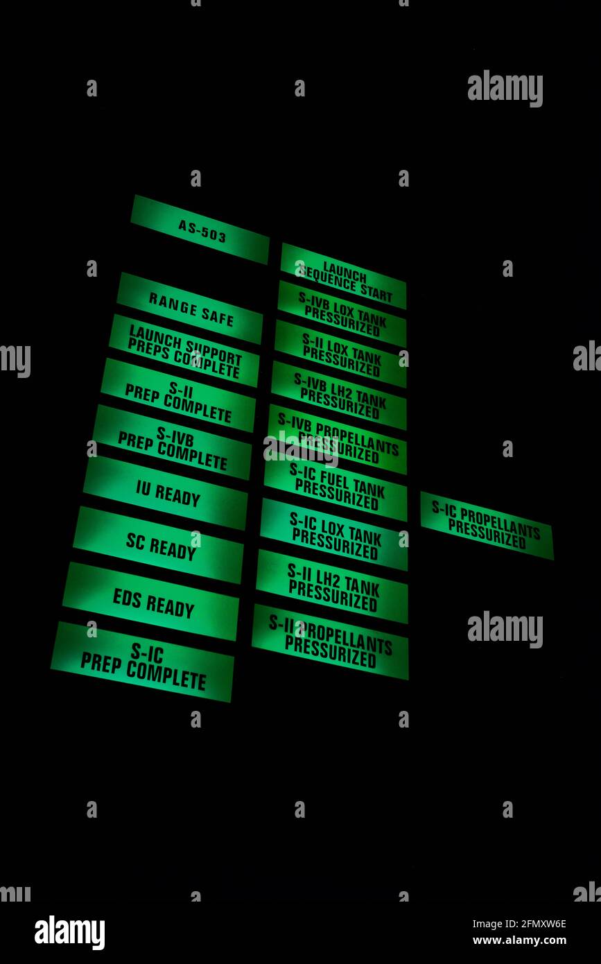 Apollo-era firing room in the Apollo/Saturn V Center, Kennedy Space ...
