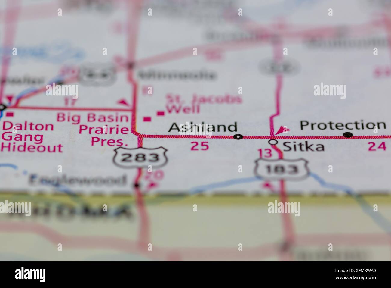 Map of ashland hi-res stock photography and images - Alamy