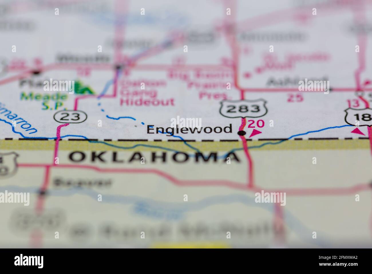 Englewood on a map hi-res stock photography and images - Alamy
