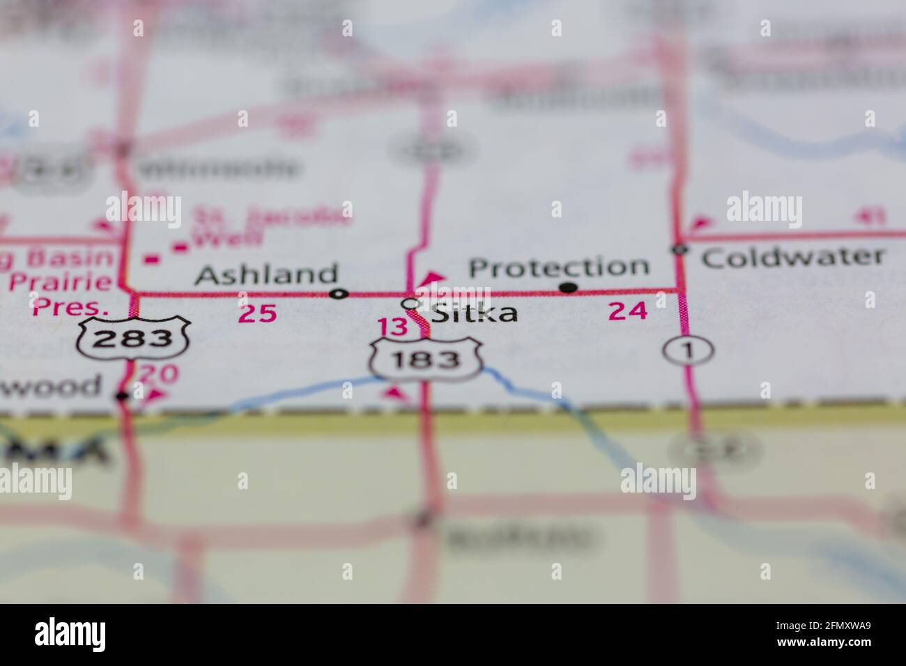 Sitka on a map hi-res stock photography and images - Alamy