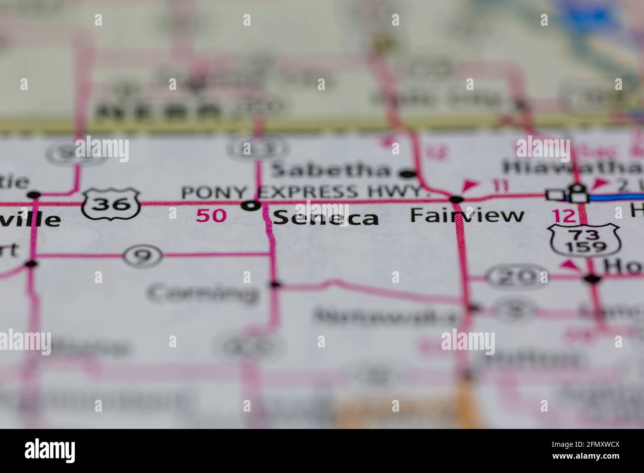 Senca on a map hi-res stock photography and images - Alamy