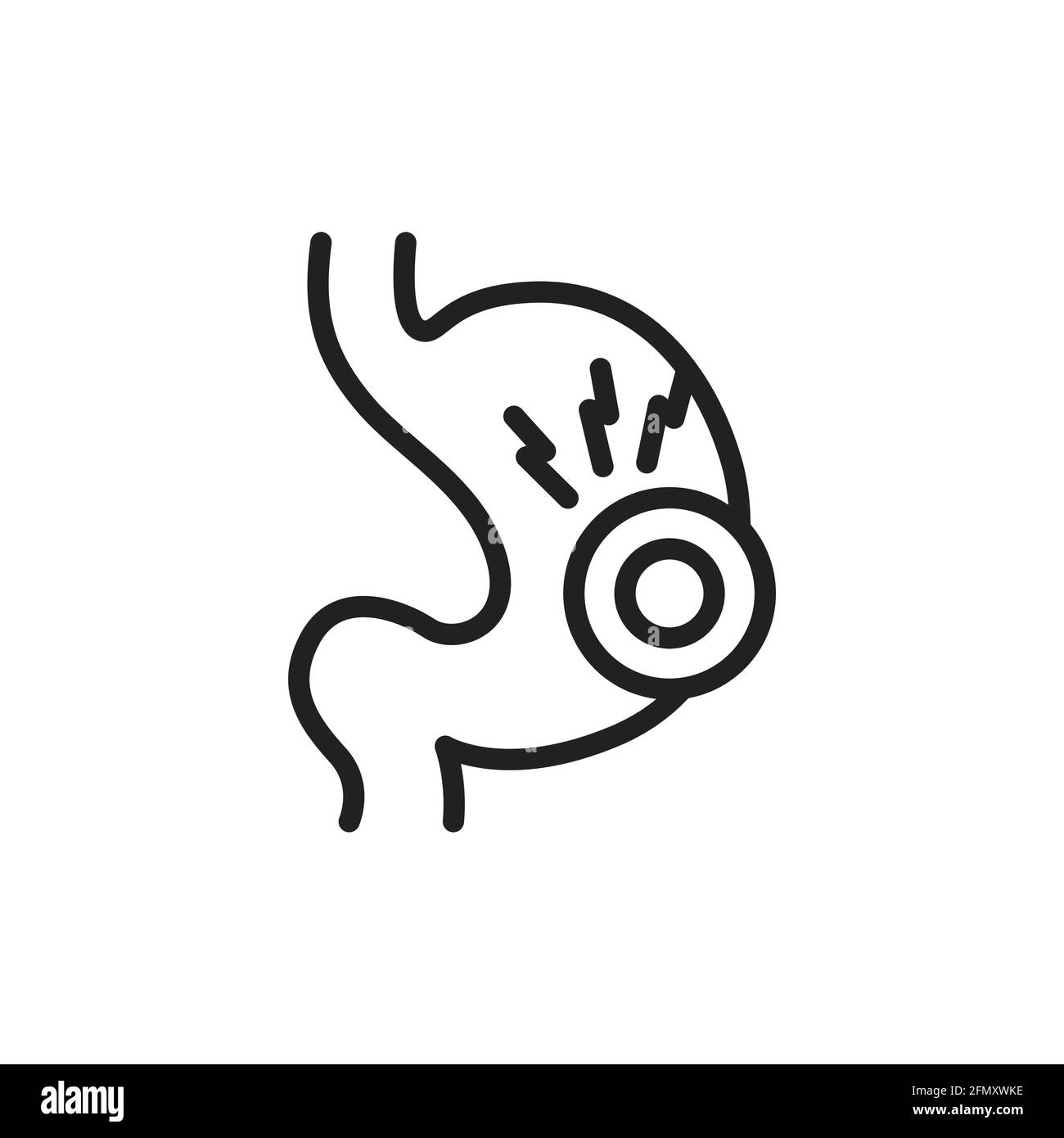 Line drawing body pain Stock Vector Images - Alamy