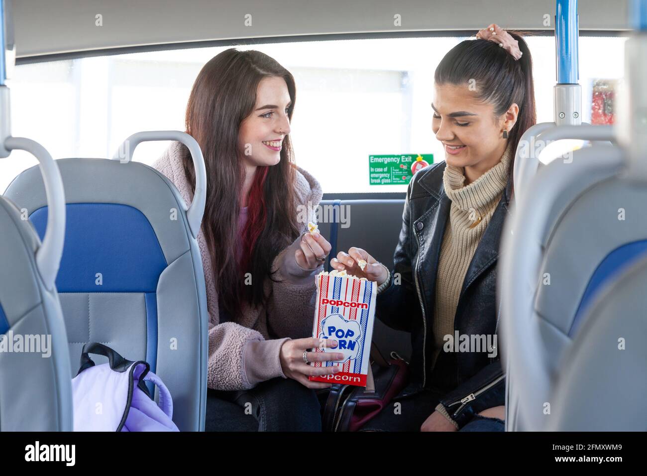 Back seat on bus hi-res stock photography and images - Alamy