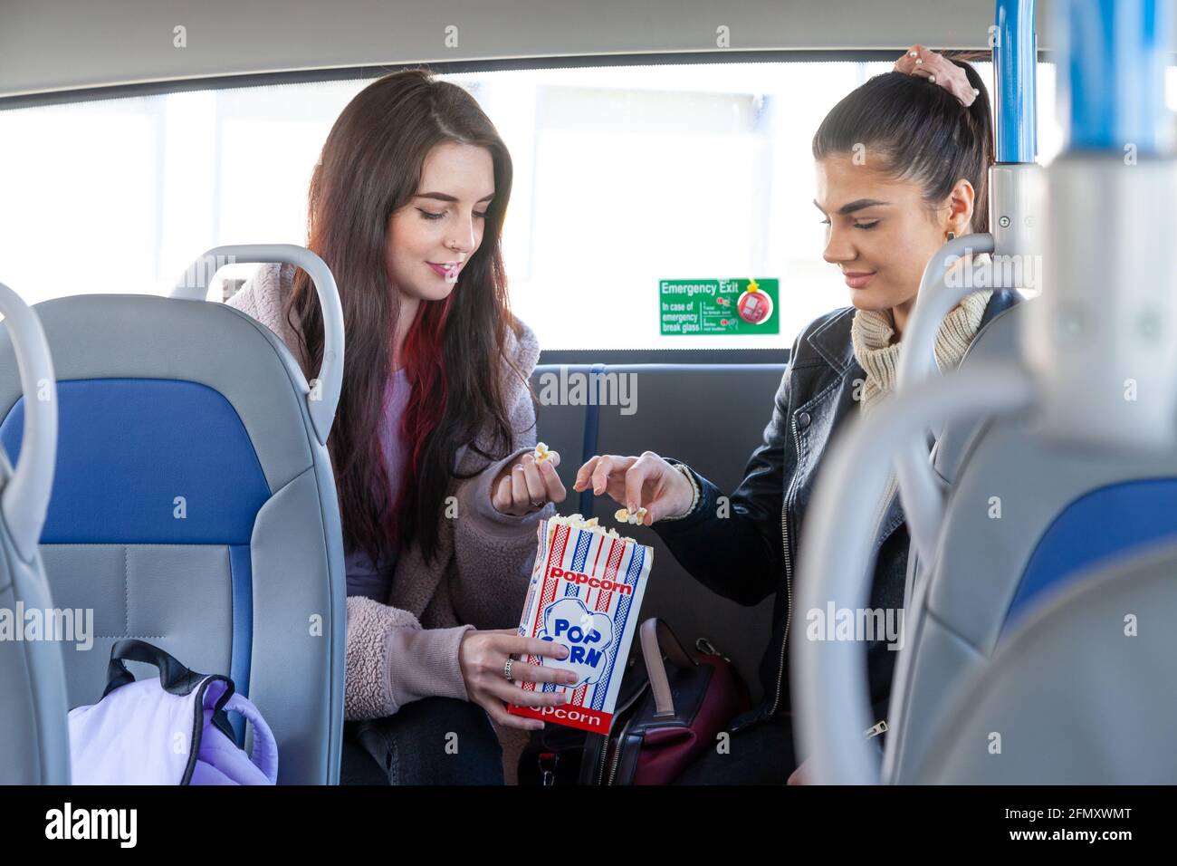 Back seat on bus hi-res stock photography and images - Alamy