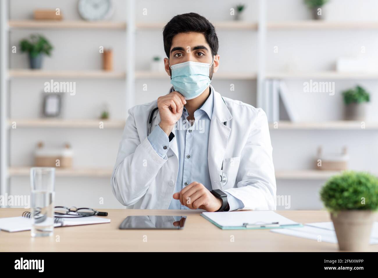 Medical consulting and therapy, new normal during social distancing ...