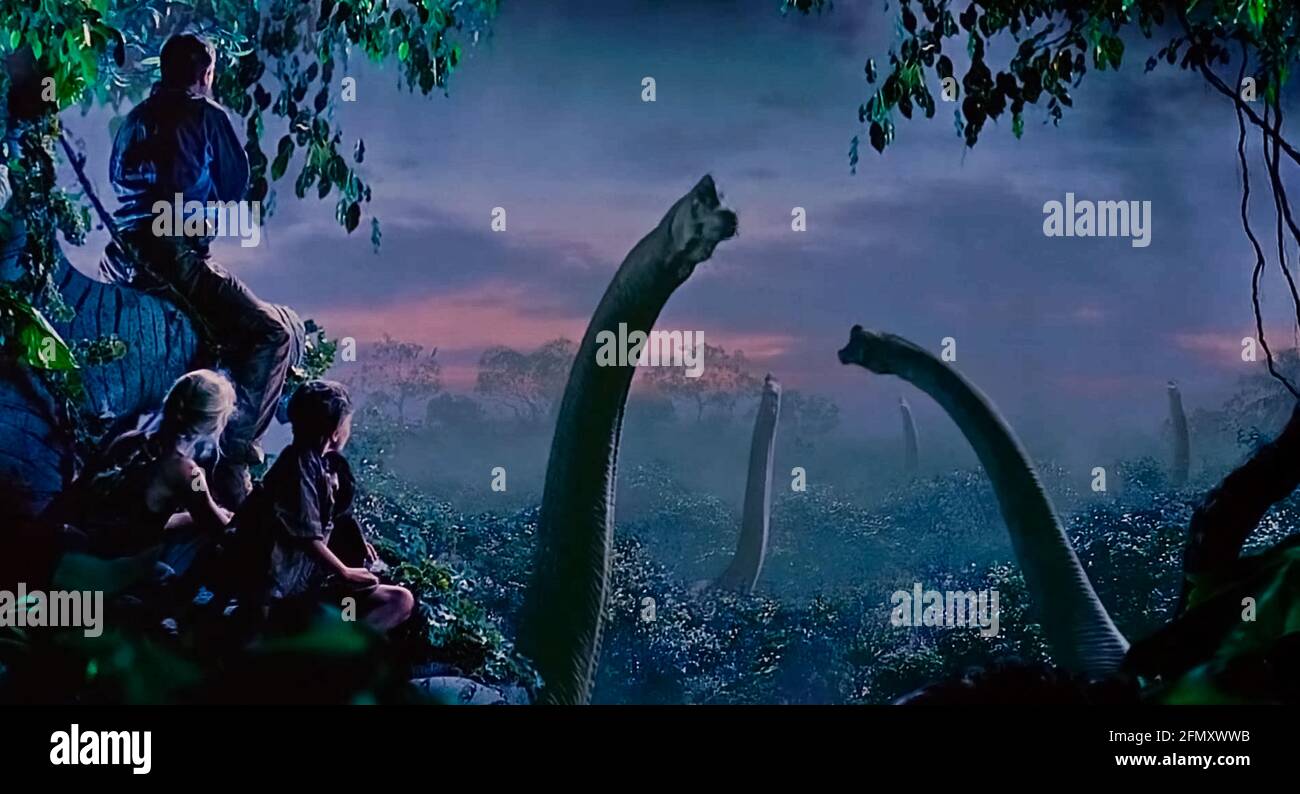 USA. Sam Neill , Ariana Richards and Joseph Mazzello in a scene from (C ...