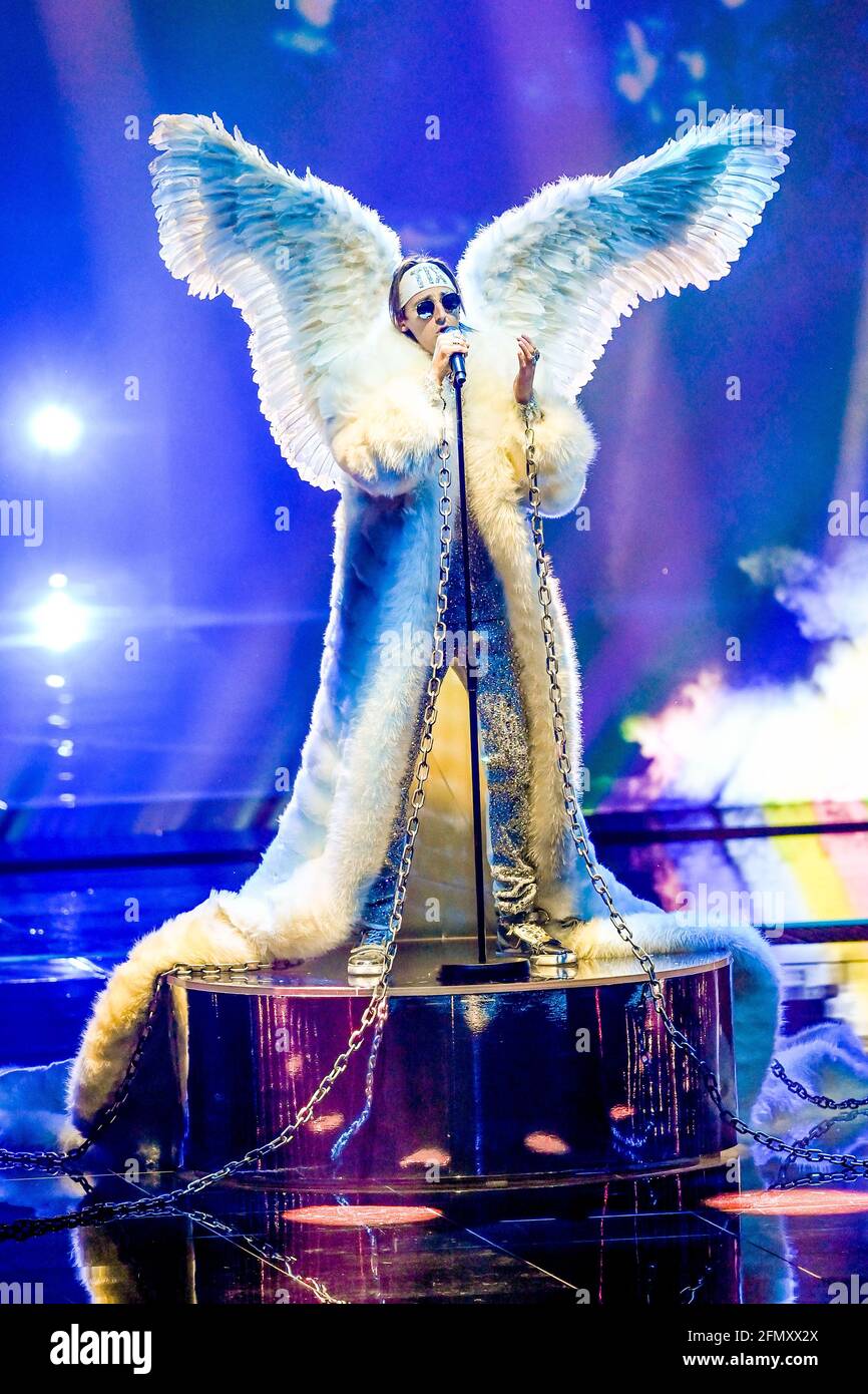 TIX (Norway) during rehearsals at the Eurovision Song Contest at Ahoy ...