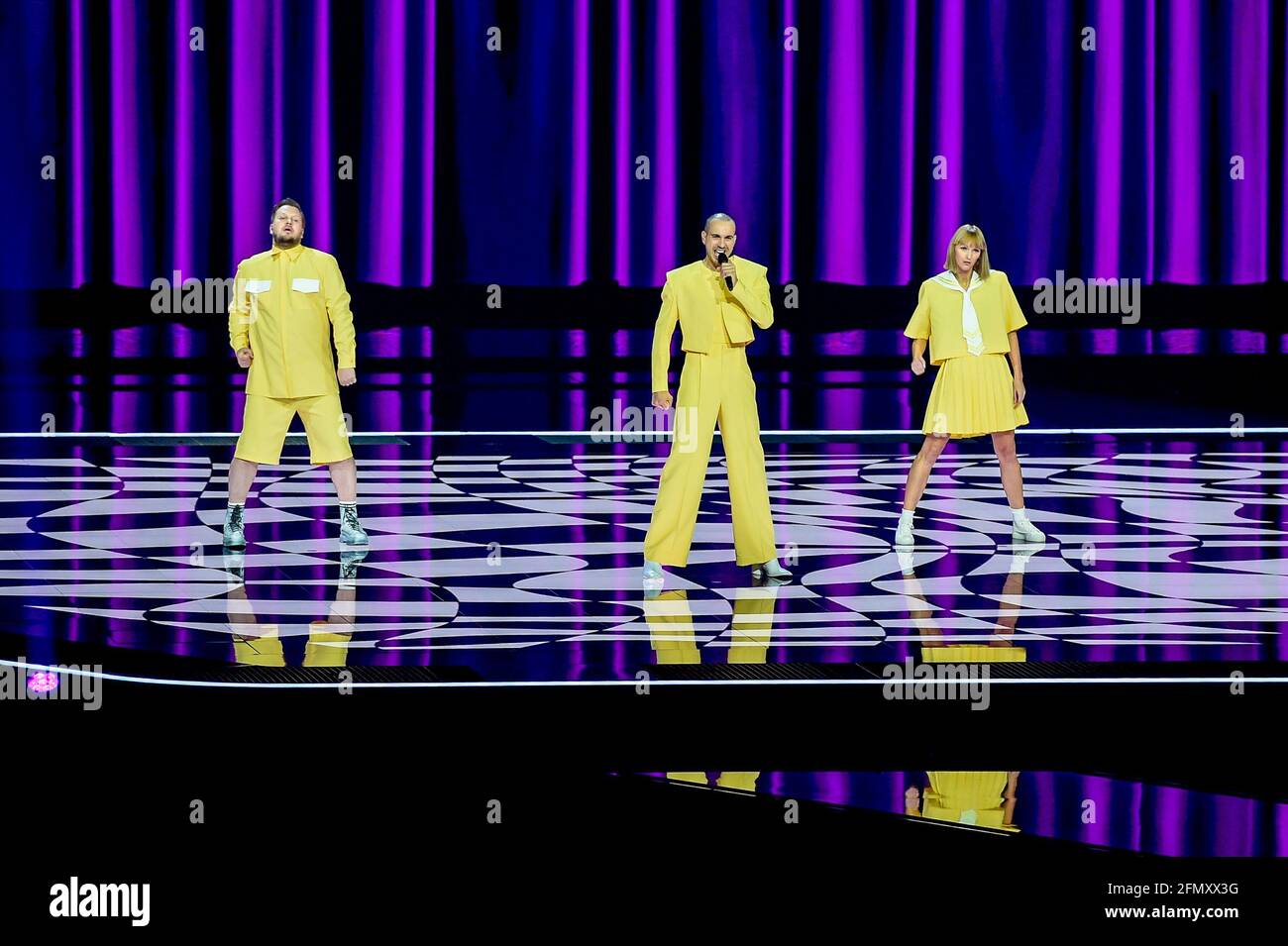 The Roop (Lithuania) during rehearsals at the Eurovision Song Contest ...