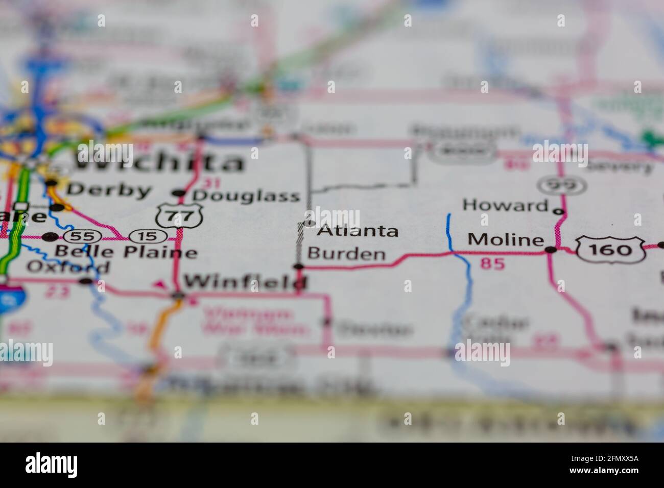 Map of atlanta hi-res stock photography and images - Alamy