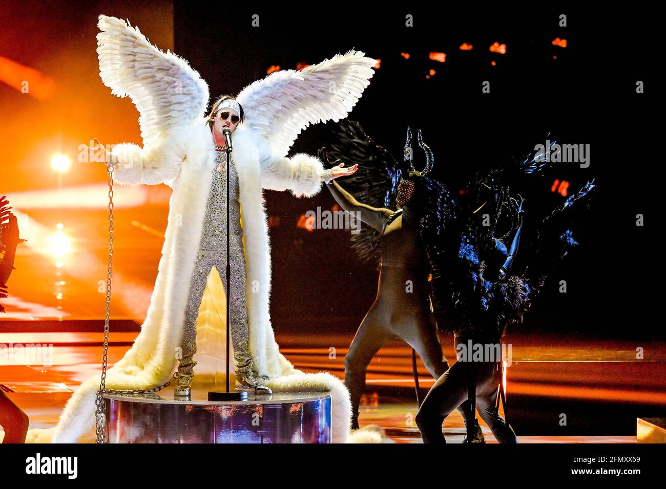 TIX (Norway) during rehearsals at the Eurovision Song Contest at Ahoy ...