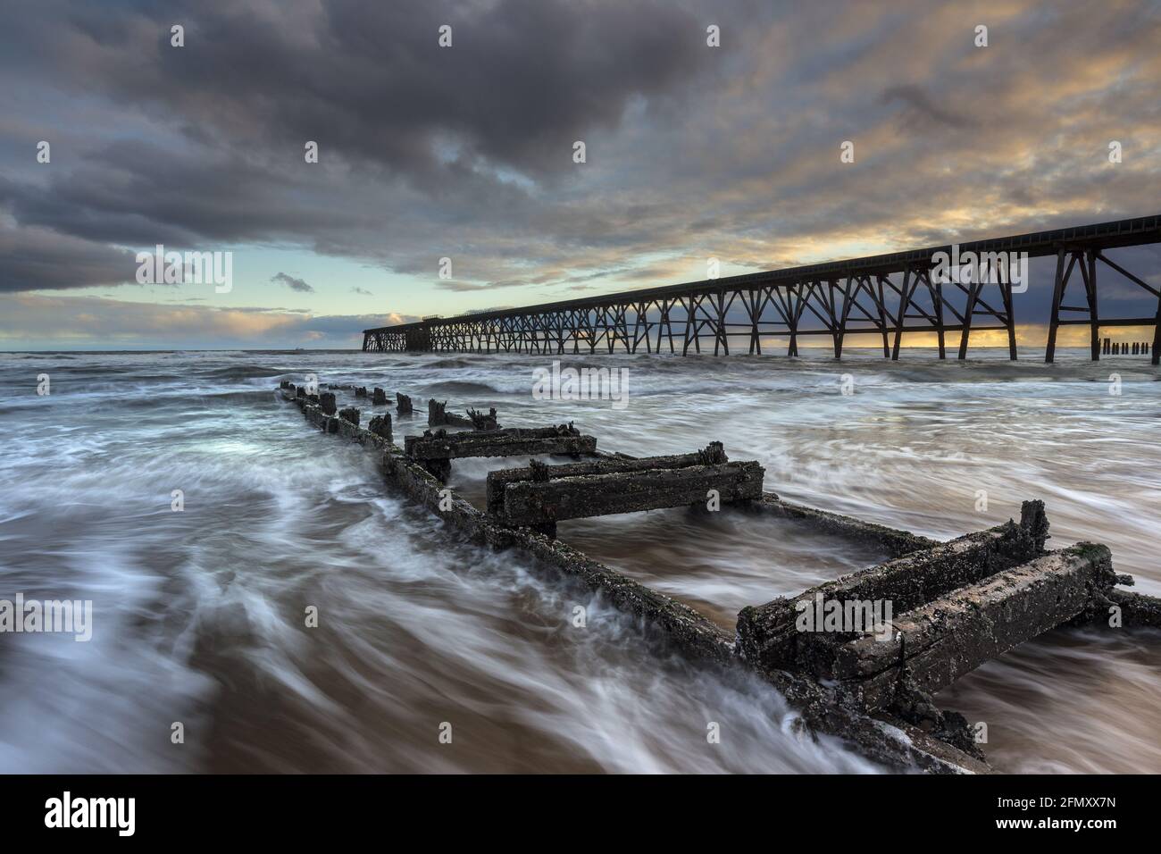 Owned by the Crown Estate, the Steetley Pier in Hartlepool first opened ...
