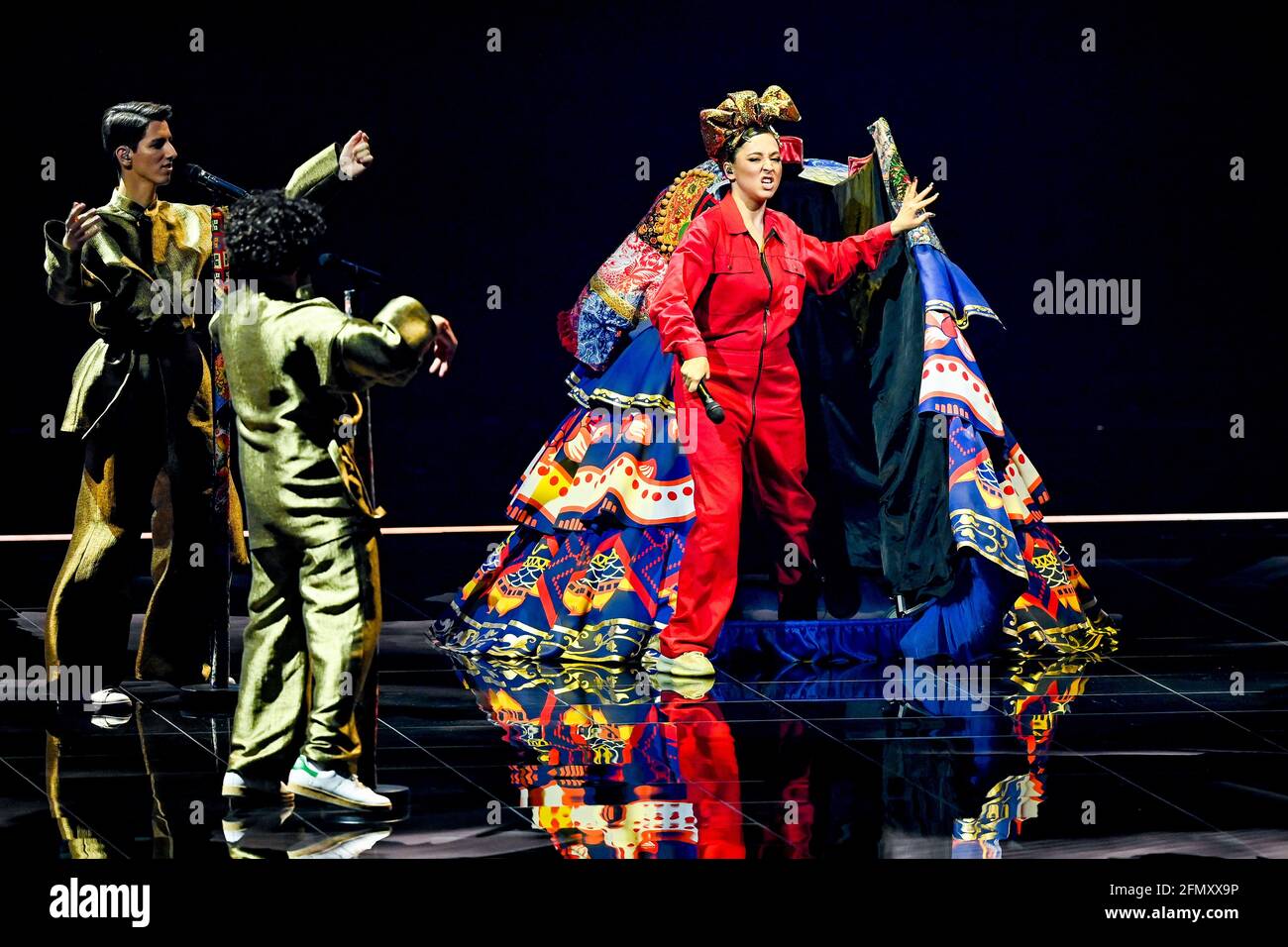 Manizja Sangin, Manizha (Russia) during rehearsals at the Eurovision ...
