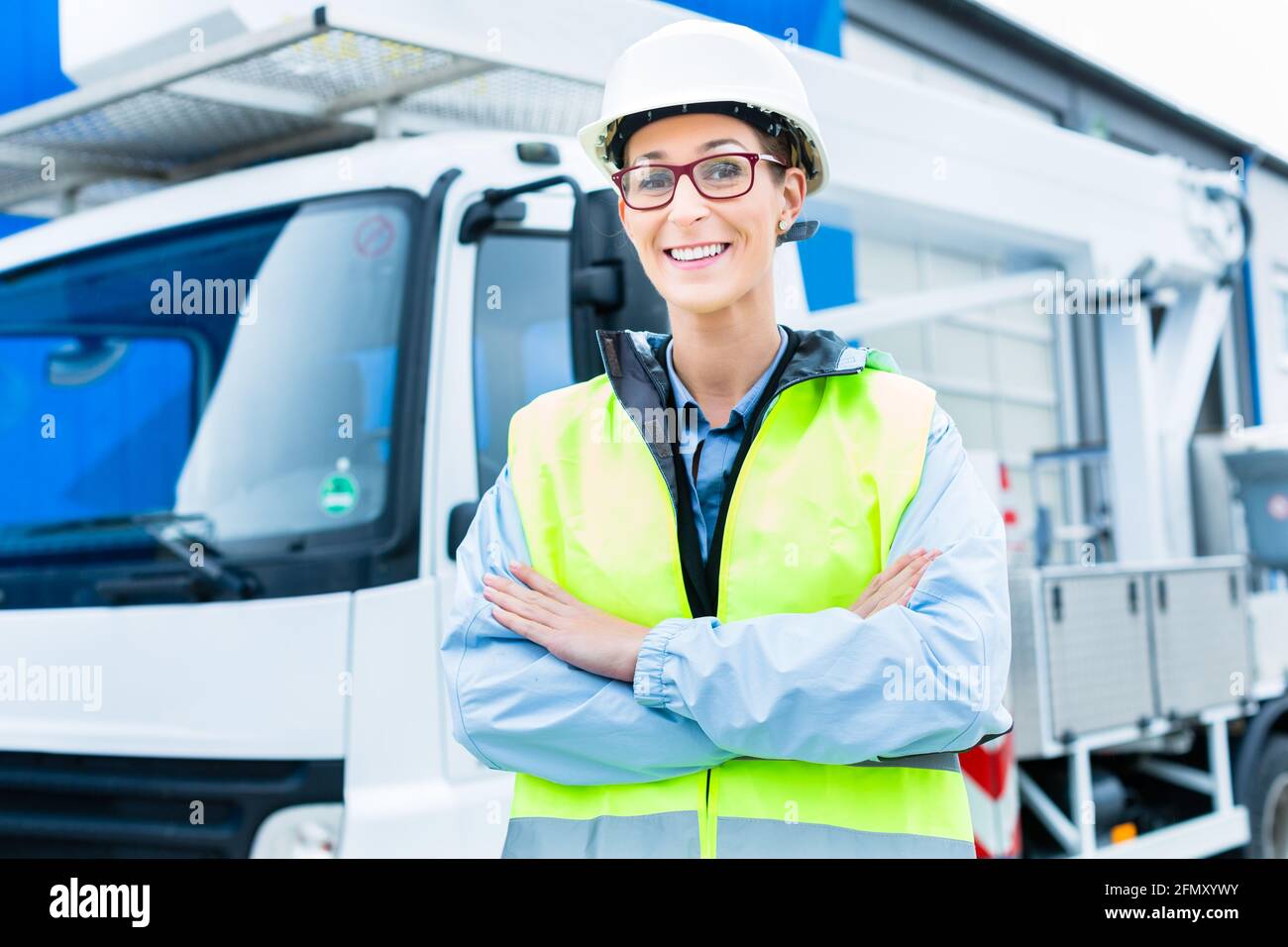 Female heavy equipment operator hi-res stock photography and images - Alamy