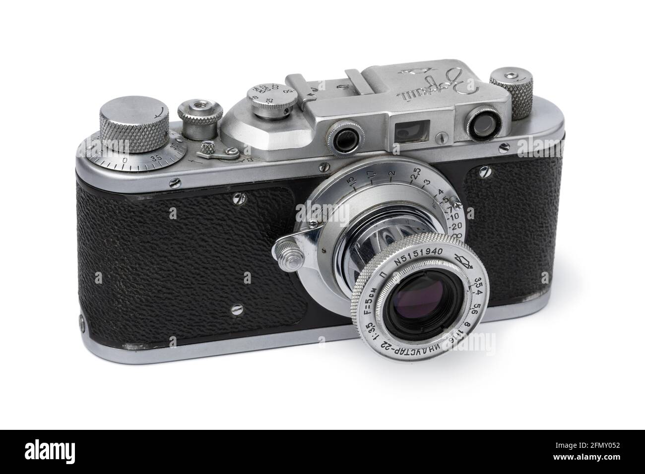 Leiden, The Netherlands - May 12, 2021: Vintage Russian Zorki 1 camera ...