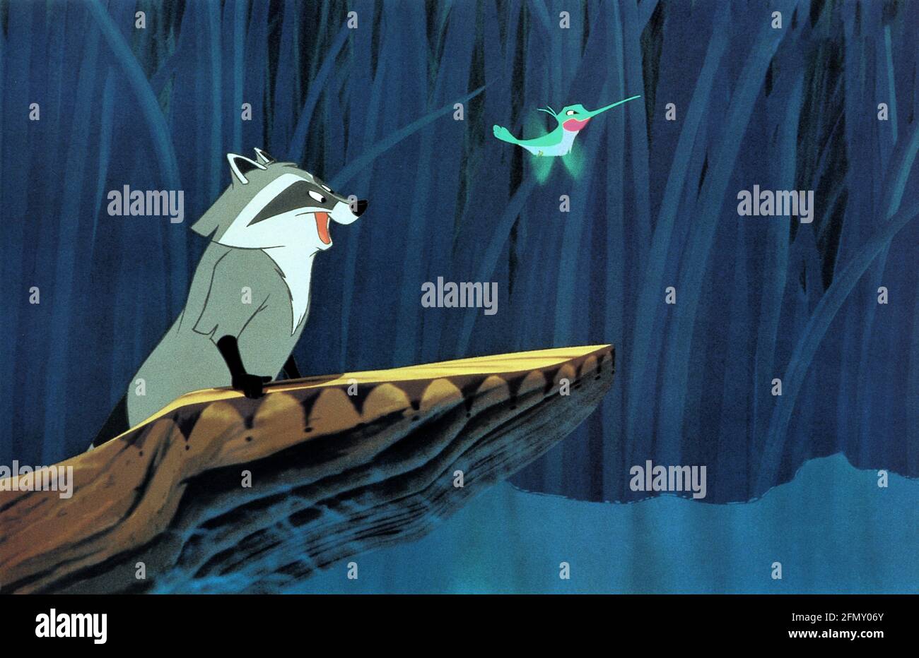 Pocahontas Hummingbird And Raccoon