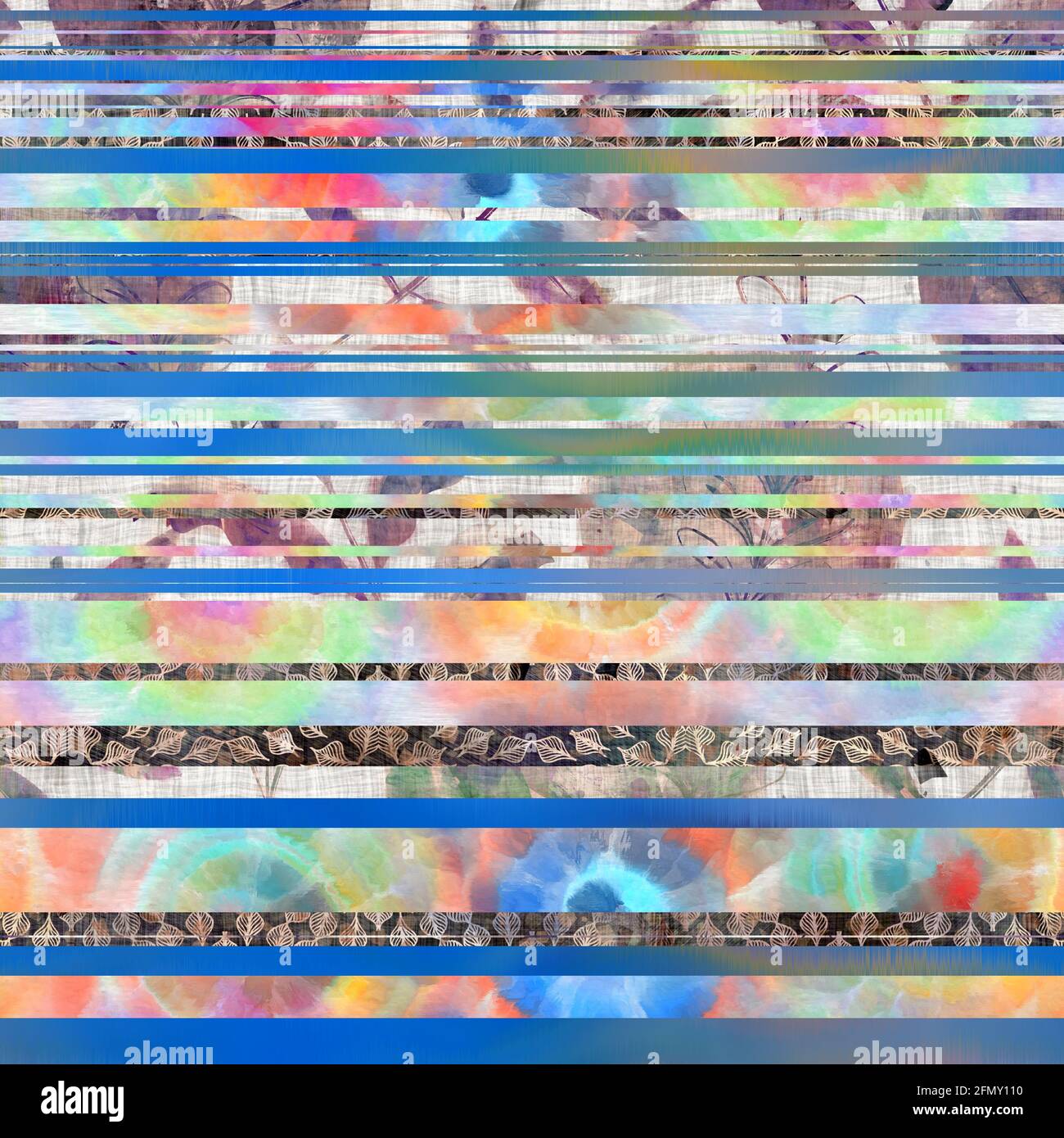 Seamless grungy ethnic collage line stripe pattern Stock Photo - Alamy
