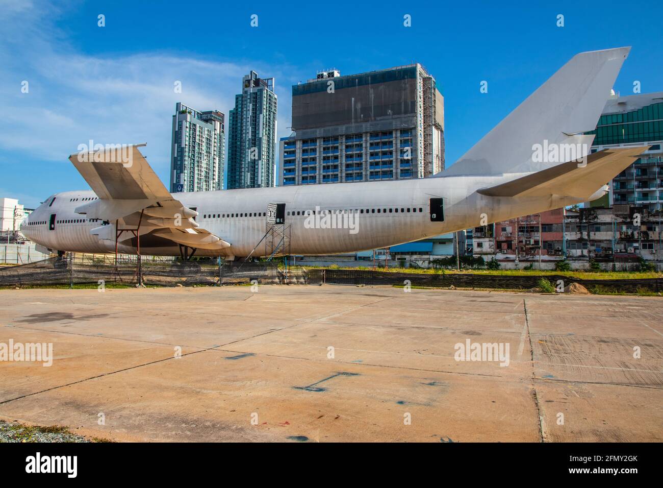A Boeing 747 or Jumbo Jet in Pattaya District Chonburi Thailand Stock ...