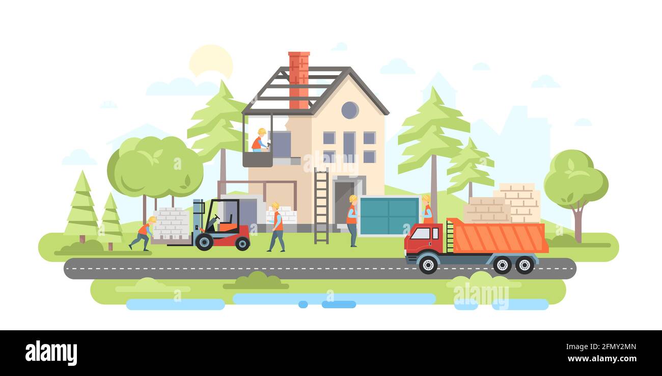 Pond under construction Cut Out Stock Images & Pictures - Alamy