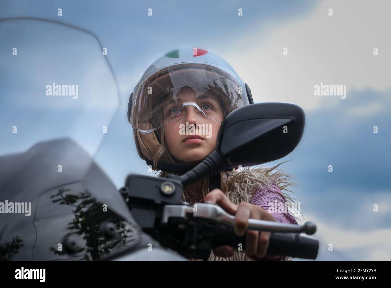 Biker girl hi-res stock photography and images - Alamy