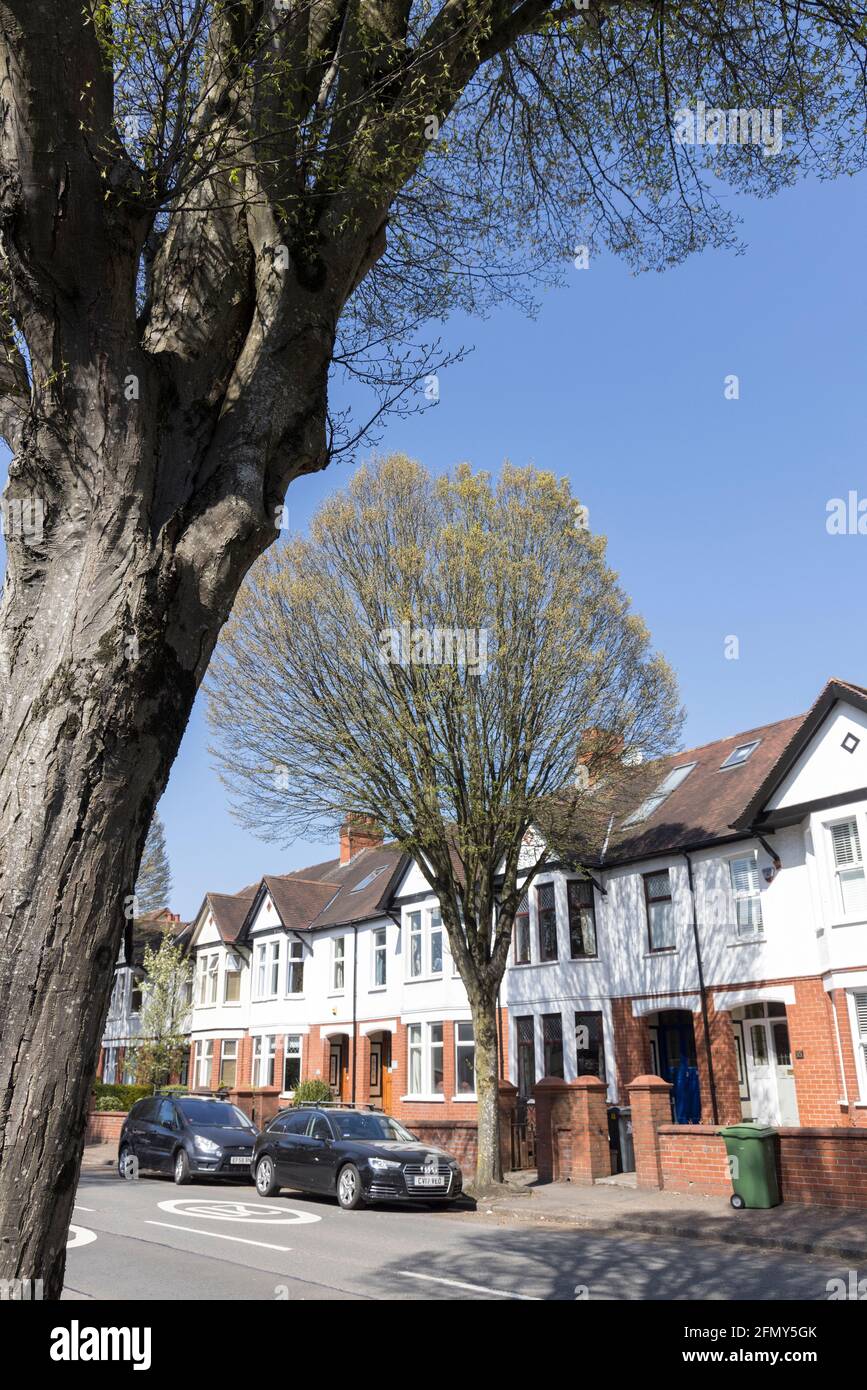 Uk street residential pavement hi-res stock photography and images - Alamy