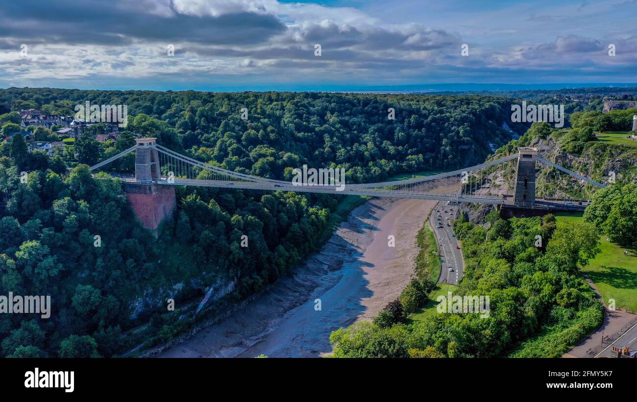 Clifton suspension bridge drone hi-res stock photography and images - Alamy