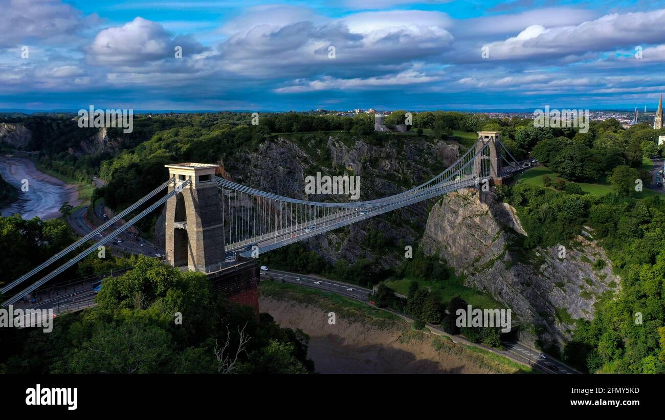 Clifton suspension bridge drone hi-res stock photography and images - Alamy