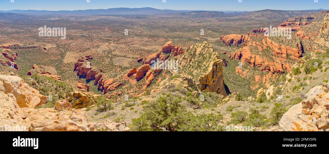 Western View from Bear Mountain AZ Summit Stock Photo - Alamy