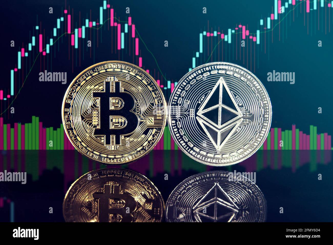 Cryptocurrency chart hi-res stock photography and images - Alamy