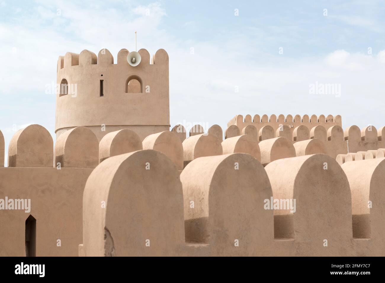 Detail of Bahla Fort, Oman Stock Photo - Alamy