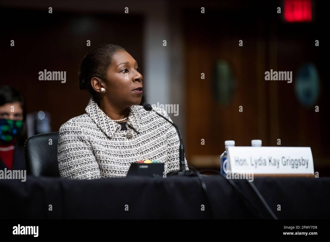 Lydia Kay Griggsby appears before a Senate Committee on the Judiciary ...