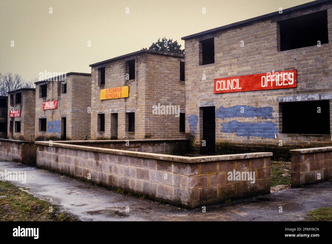 Imber Village urban warfare training area for the British Army ...