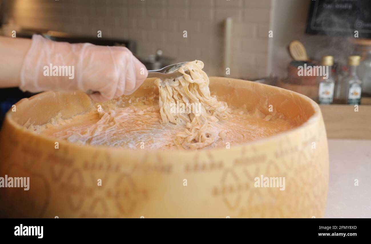 handmade fresh pasta making process. close up Stock Photo - Alamy