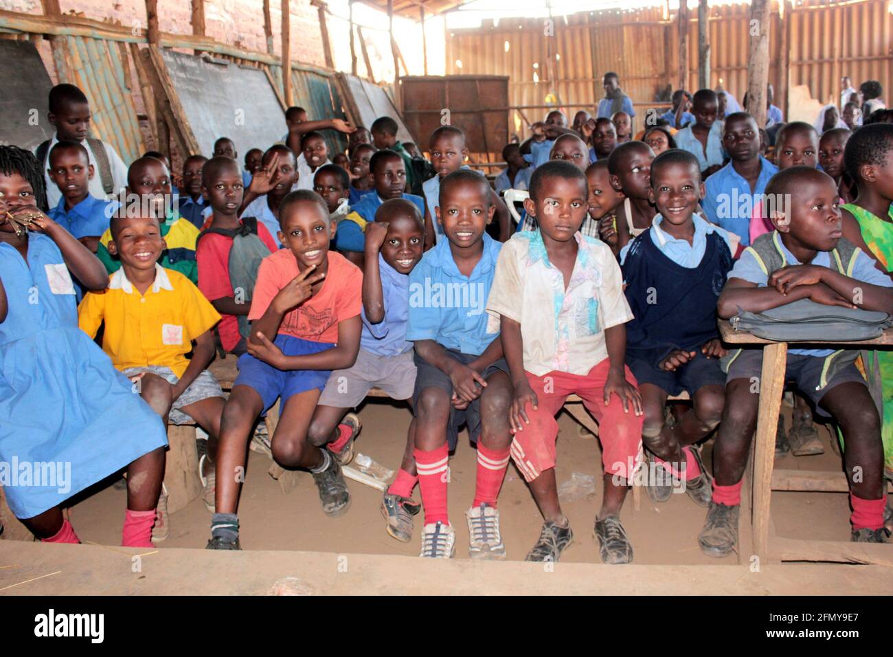 Disadvantaged children learning at Good Shepherd School in the Kampala ...