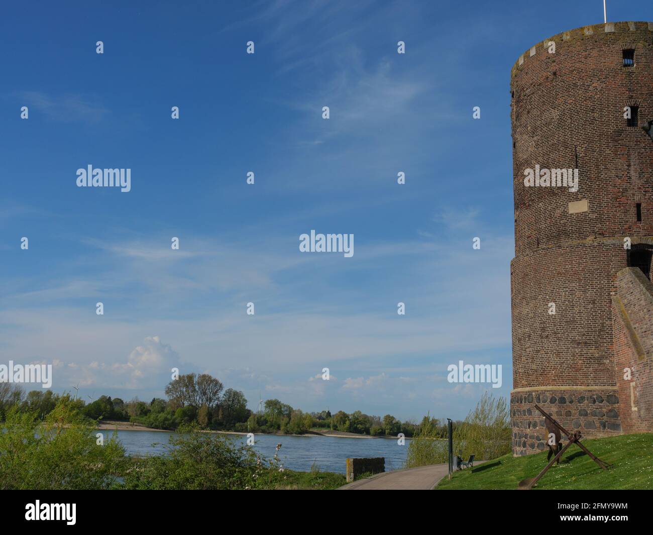 the city of rees at the river rhine Stock Photo - Alamy