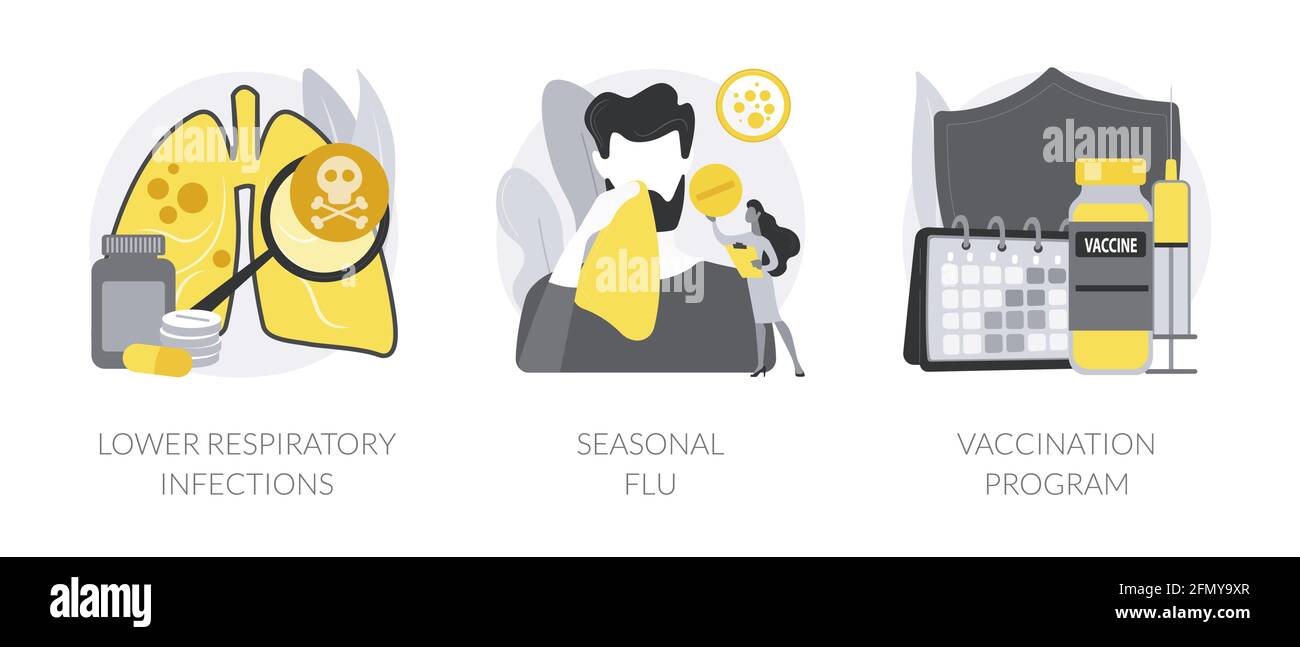 Contagious disease abstract concept vector illustrations Stock Vector ...