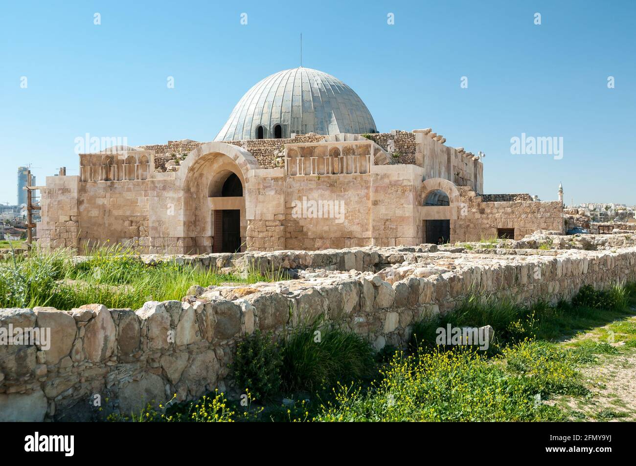 Umayyad Palace, Citadel Hill, Amman, Jordan Stock Photo - Alamy
