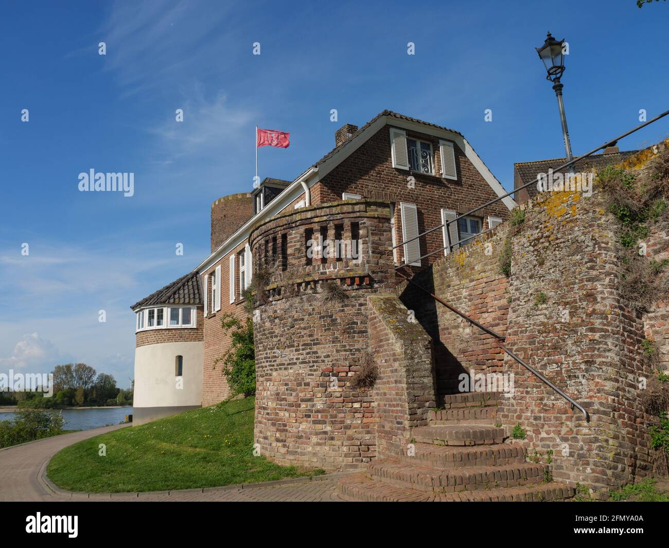 the city of rees at the river rhine Stock Photo - Alamy