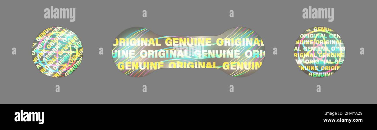 Product Certification Symbol. Hologram Sticker Set. Vector Stock Vector ...