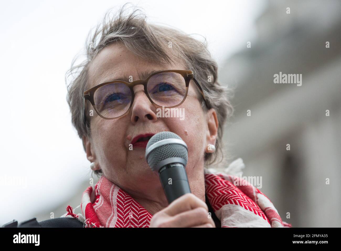 London, UK. 11th May, 2021. Kate Hudson, General Secretary of the ...