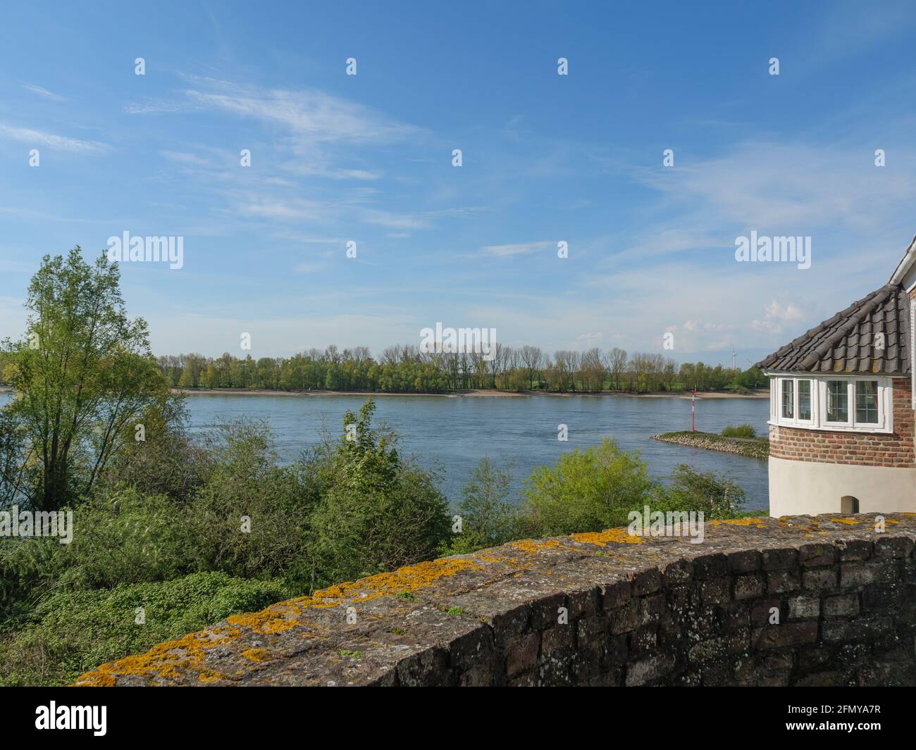 the city of rees at the river rhine Stock Photo - Alamy