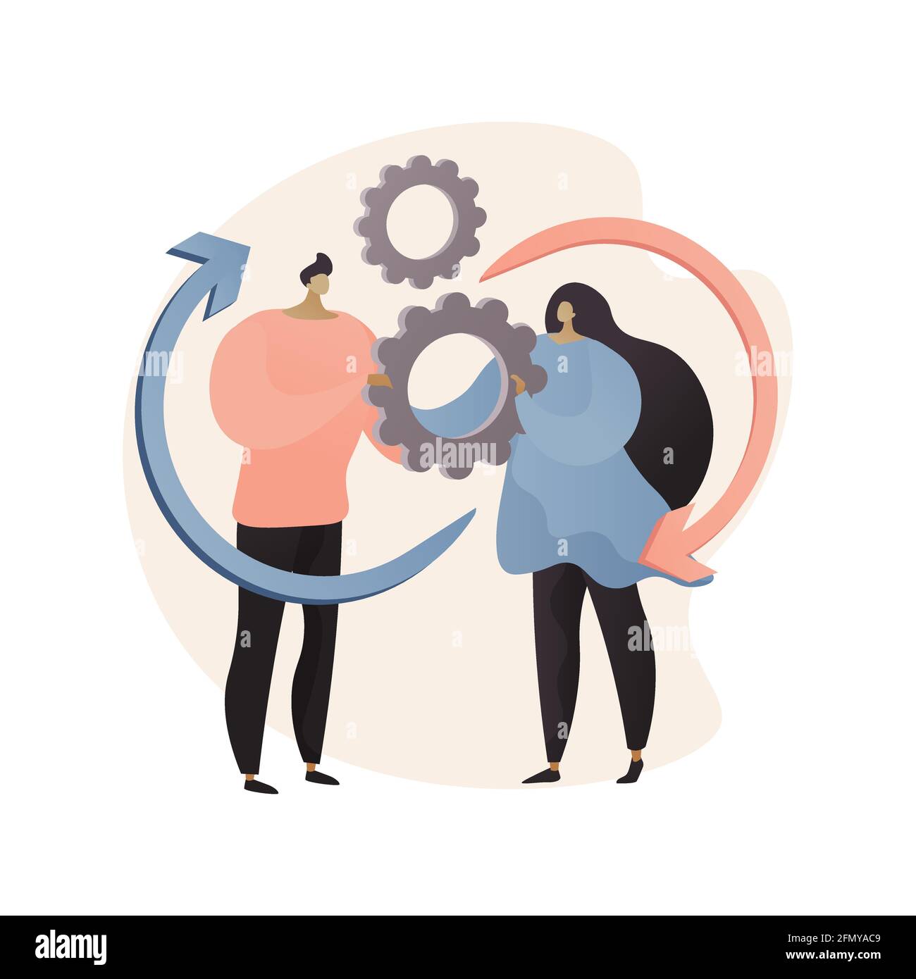 Social Interaction Skills abstract concept vector illustration Stock ...