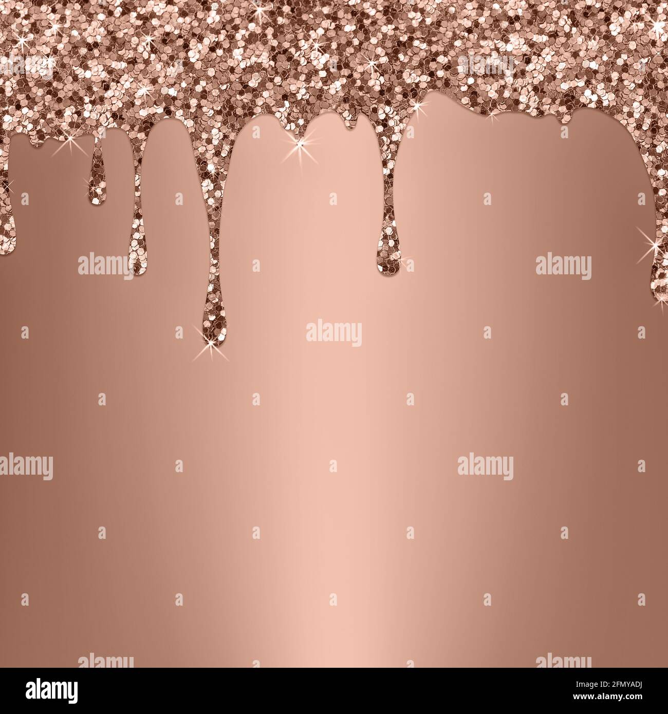 Shiny rose gold background. Dripping glitter texture. Digital paper ...