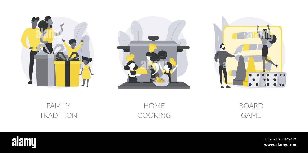 Gathering together abstract concept vector illustrations Stock Vector ...