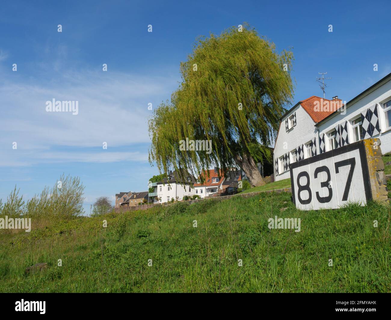 the city of rees at the river rhine Stock Photo - Alamy