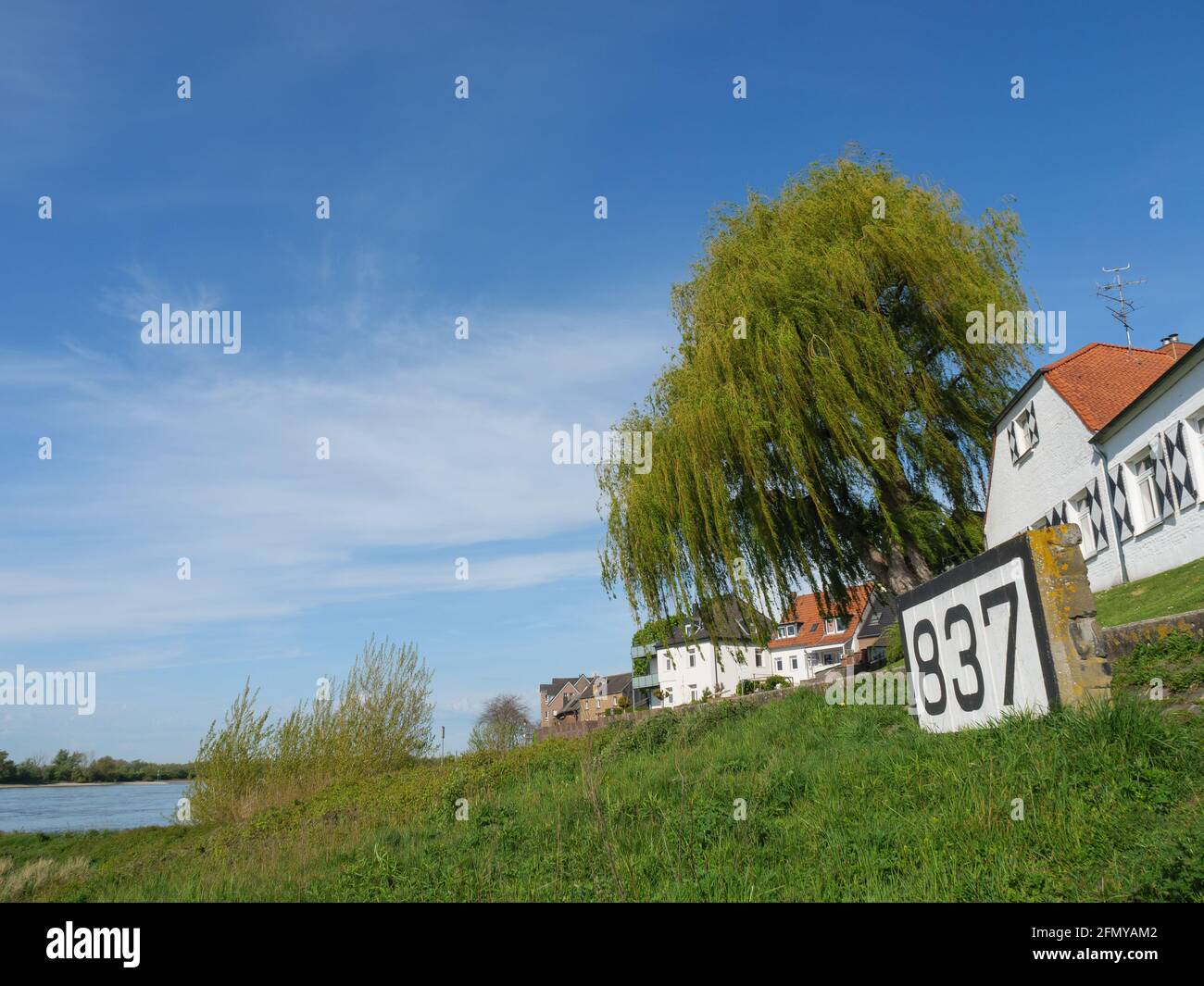 the city of rees at the river rhine Stock Photo - Alamy