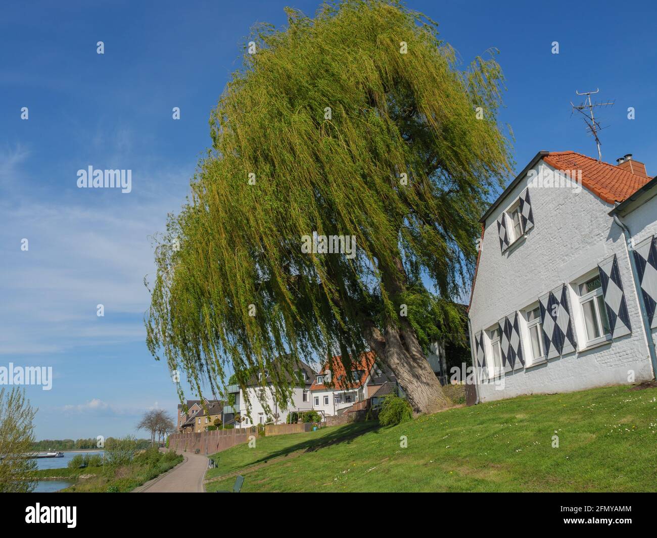 the city of rees at the river rhine Stock Photo - Alamy