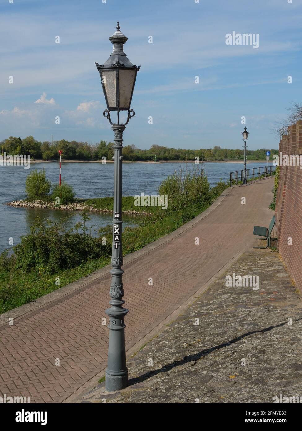 the city of rees at the river rhine Stock Photo - Alamy
