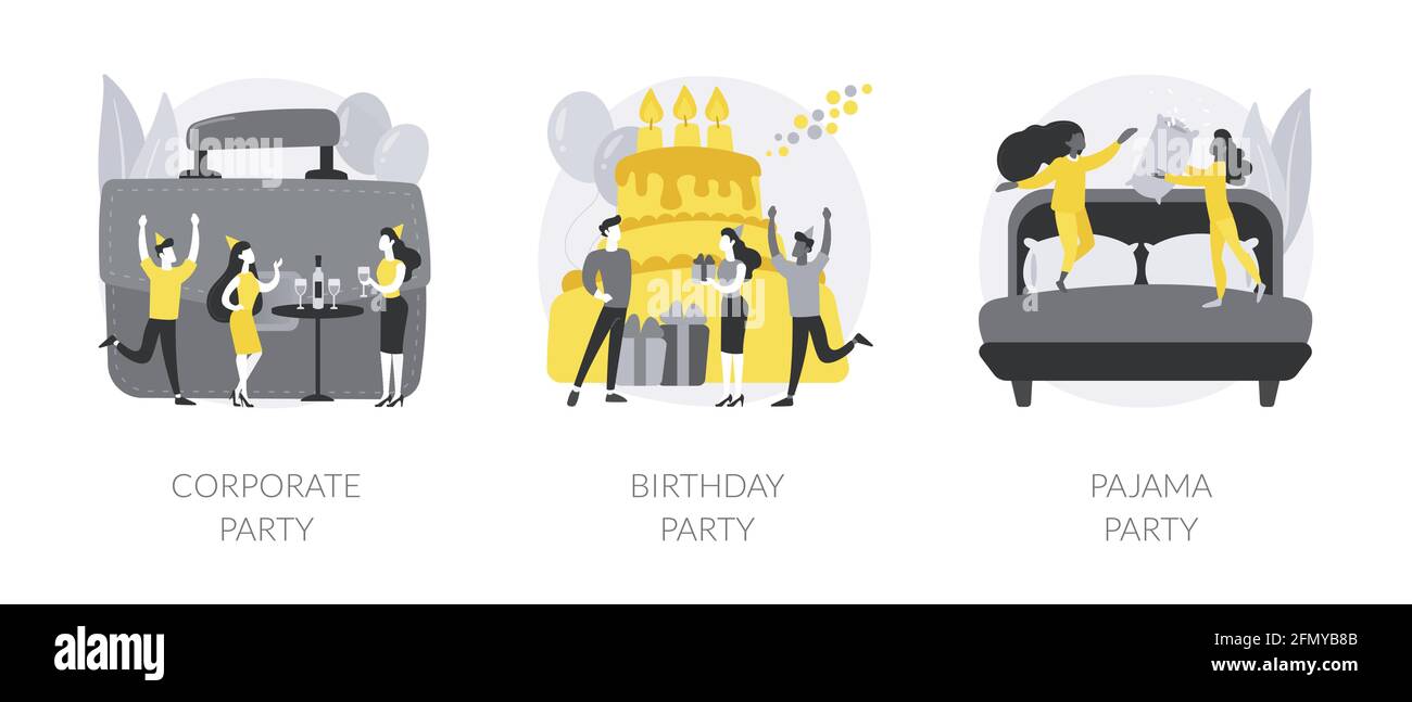 Celebration event abstract concept vector illustrations Stock Vector ...